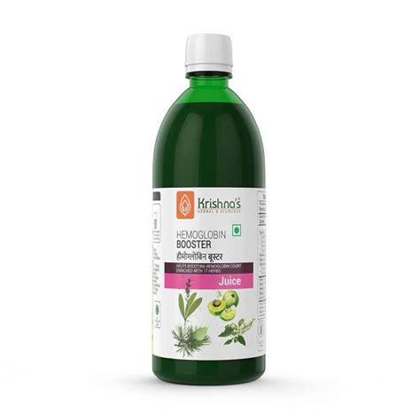 Krishnas Herbal And Ayurveda Hemoglobin Booster Juice 1000 Ml Jiomart