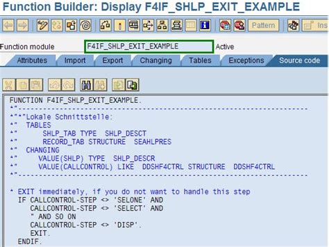 controlling manipulating data of search help using sap community