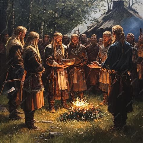 Viking Ceremonies And Rituals Showing Religious Practices And Community