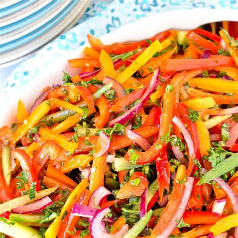 Bell Pepper Salad Images At Ramona Hernandez Blog