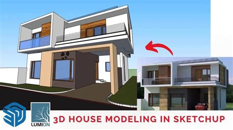 3d House Modeling In Sketchup Sketchup House Design