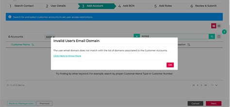 Why I Get The Message Email Domain Invalid During The Creation Of A