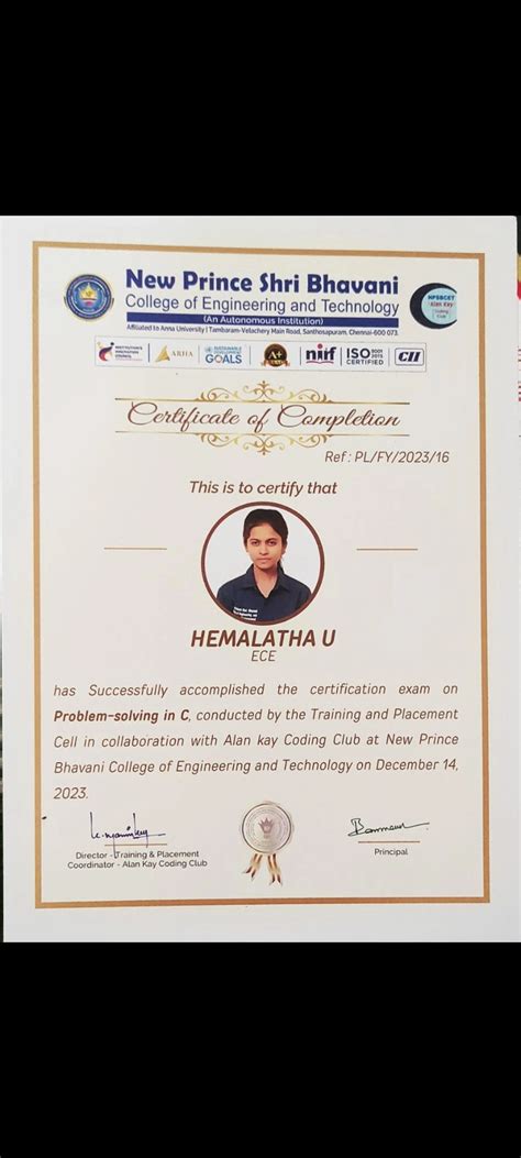 hema latha on linkedin i did completed the certification course of