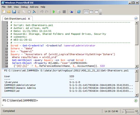 Use Powershell To Find Out Who Has Permissions To A Share Scripting