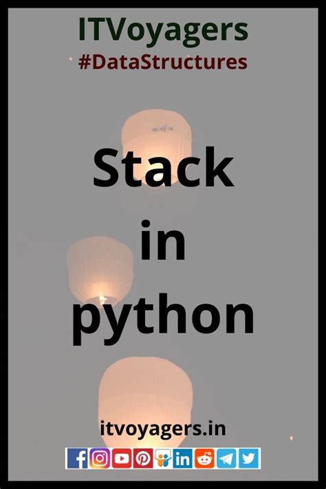 Stack In Python Data Structures Python Stack