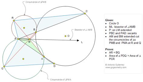 Math Geometry Problem 1206 Circle Angle Bisector Secant Triangle