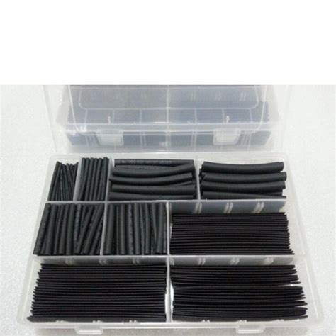 ชุดเซ็ตท่อหด พร้อมกล่องอุปกรณ์ สำหรับหุ้มสายไฟ สีดำ 385 ชิ้น ขาย Arduino อุปกรณ์ Arduino