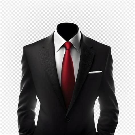투명 배경 생성 Ai에 턱시도 정장 모형 프리미엄 Ai 생성 Psd