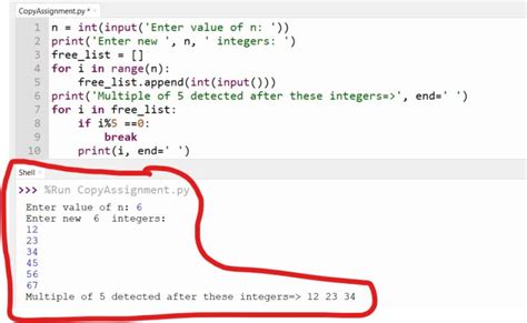 Multiple Of 5 In Python - CopyAssignment