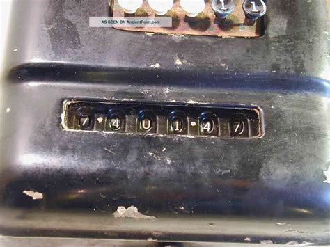 Vintage Burroughs Class 3 9 Column Printing Adding Machine Serial 3 885053