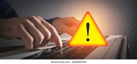 Human Using Laptop Computer System Hacked Stock Photo 2269843969 Shutterstock