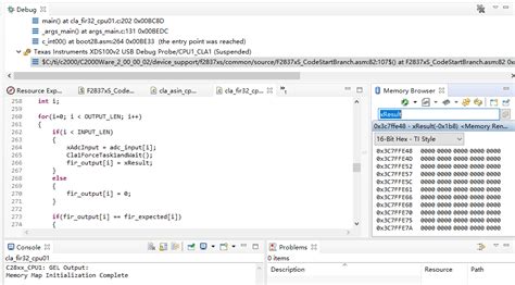 CCS LAUNCHXL F S Graph Properties Of Cla Adc Fir C Microcontrollers Forum C