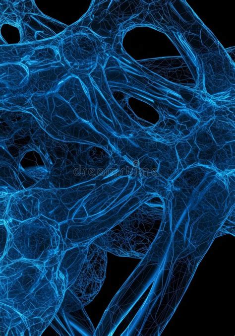 Abstract Blue Network Structure Digital Art Stock Illustration Illustration Of Cyberpunk