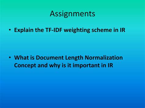 Information Retrieval 9 Tf Idf Weights Pptx
