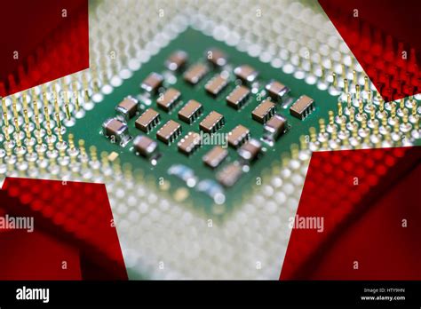 Computer CPU Chip Stock Photo Alamy