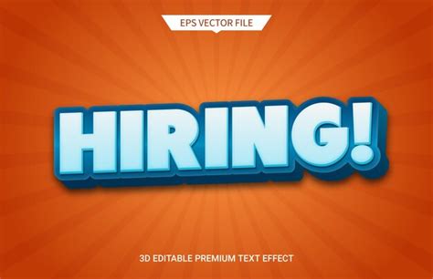 Editable 3d Text Hiring Vectors And Illustrations For Free Download Editable 3d Text Hiring Vectors And Illustrations For Free Download