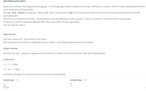 Balance Brackets Oa Casaone Leetcode Discuss