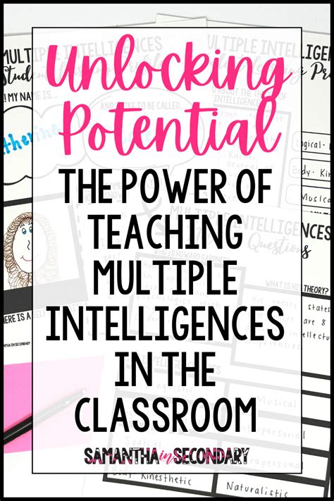 unlocking potential the power of teaching multiple intelligences in