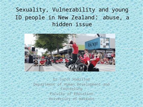 Pptx Sexuality Vulnerability And Young Id People In New Zealand
