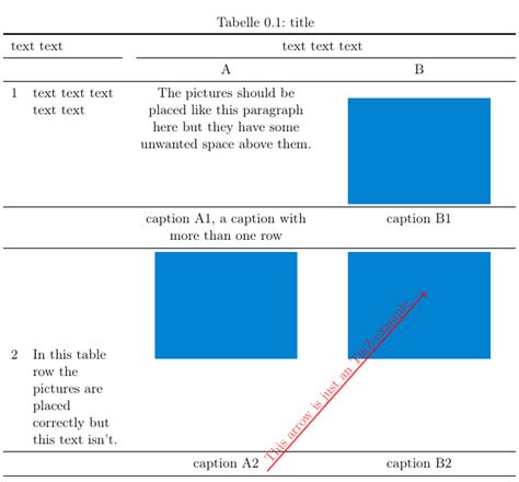 Graphics Unwanted Space Above Pictures In Table Cells Tex Latex