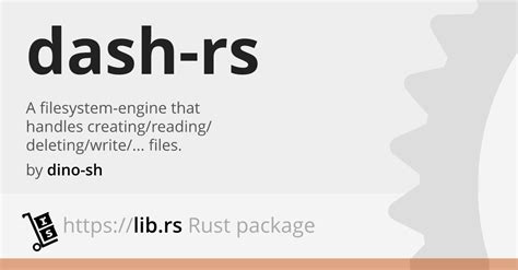 Dash Rs — Rust Filesystem Library Librs