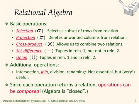 Ppt Relational Algebra Powerpoint Presentation Free Download Id