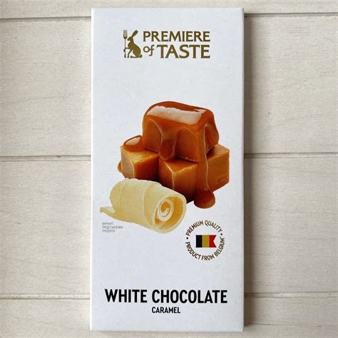 Белый шоколад Premiere of taste С кусочками карамелизованного сахара ...