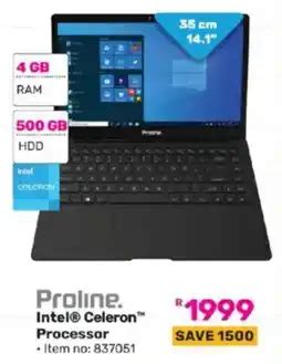 Proline Intel Celeron V11 Laptop Offer At Game