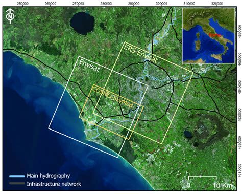 Sar Data Set In Study Area Background Sentinel 2 Image 2022
