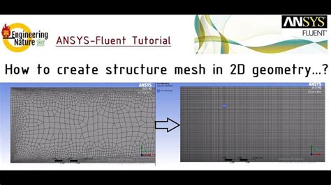 Ansys Fluent Tutorial Structure Mesh For 2d Geometry