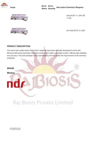 Mindray Full Range C Reactive Protein Reagent Kits For Fully Auto Biochemistry Analyzer 1x40