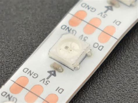 Neopixel Ws2812b 7 Led Strip Light Kuriosity