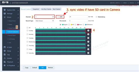 basic instructions for using evs dahua storage server application system