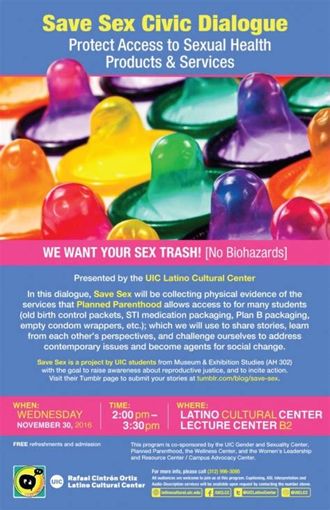 Save Sex Civic Dialogue Protect Access To Sexual Health Products And Services Rafael Cintrón