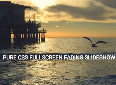 Presentaci N De Desvanecimiento De Pantalla Completa Con Html Puro Css Todocodigo Net