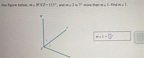 Answered The Figure Below Mz Wxz 113 And Mz2 Is 7 More Than Mz 1 Find