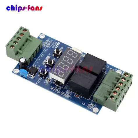 PC DC V DUAL Programmable Relay Control Board Cycle Delay Timer Switch Module
