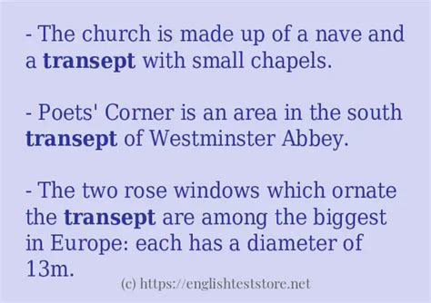 Sentence Example Of Transept EnglishTestStore Blog