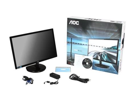 AOC 23 TN LCD Monitor 5 Ms 1920 X 1080 D Sub DVI E2343FK E2343FK Newegg Com