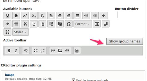 Improve CKEditor Toolbar Configuration Accessibility Drupal Org