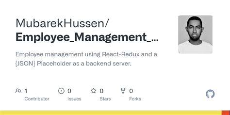 Github Mubarekhussen Employee Management Project Employee Management Using React Redux And A