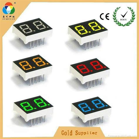 top quality 2 digits 7 segment led module display with various colors