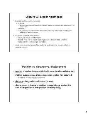 KINE 3P10 Lecture 7 Linear Kinetics KINE 3P10 Lecture 7 Why Study Forces Sometimes