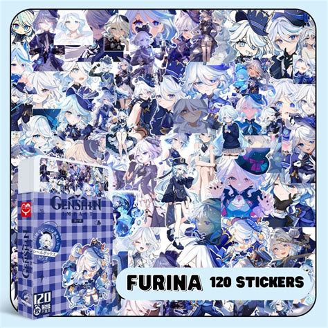 Genshin Impact Furina Sticker Pack Genshin Impact Furina Stickers Cute Waterproof Sticker