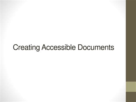 Making Documents Accessible - ppt download