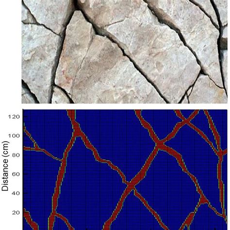 Top Photograph Showing Intersecting Rough Fractures In Granite Top Download Scientific
