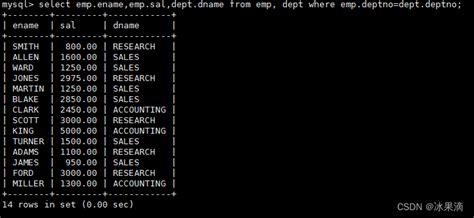 mysql查询进阶：子查询、多表与自连接 csdn博客