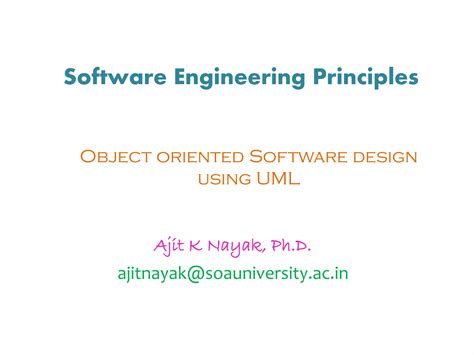 Software Engineering Ooad Using Uml Pdf