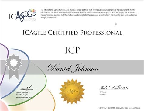 Daniel Johnson On Linkedin I Completed My Icagile Professional