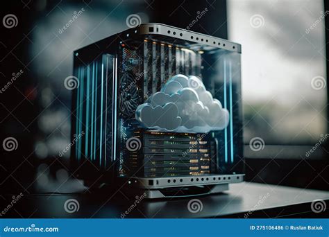 Linking Computer To Cloud With Server Connection Online Cloud Storage